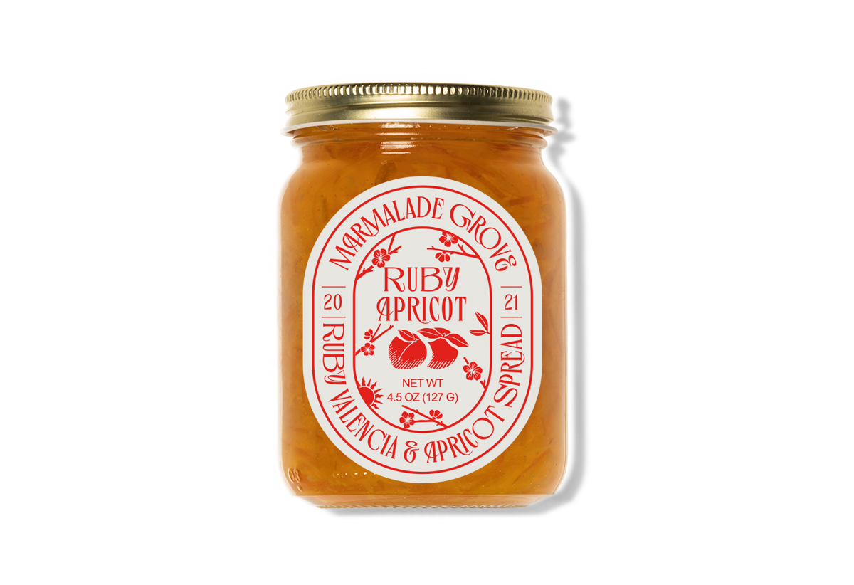 Ruby Valencia & Apricot Fruit Spread - 4.5oz Wholesale Box – Marmalade ...